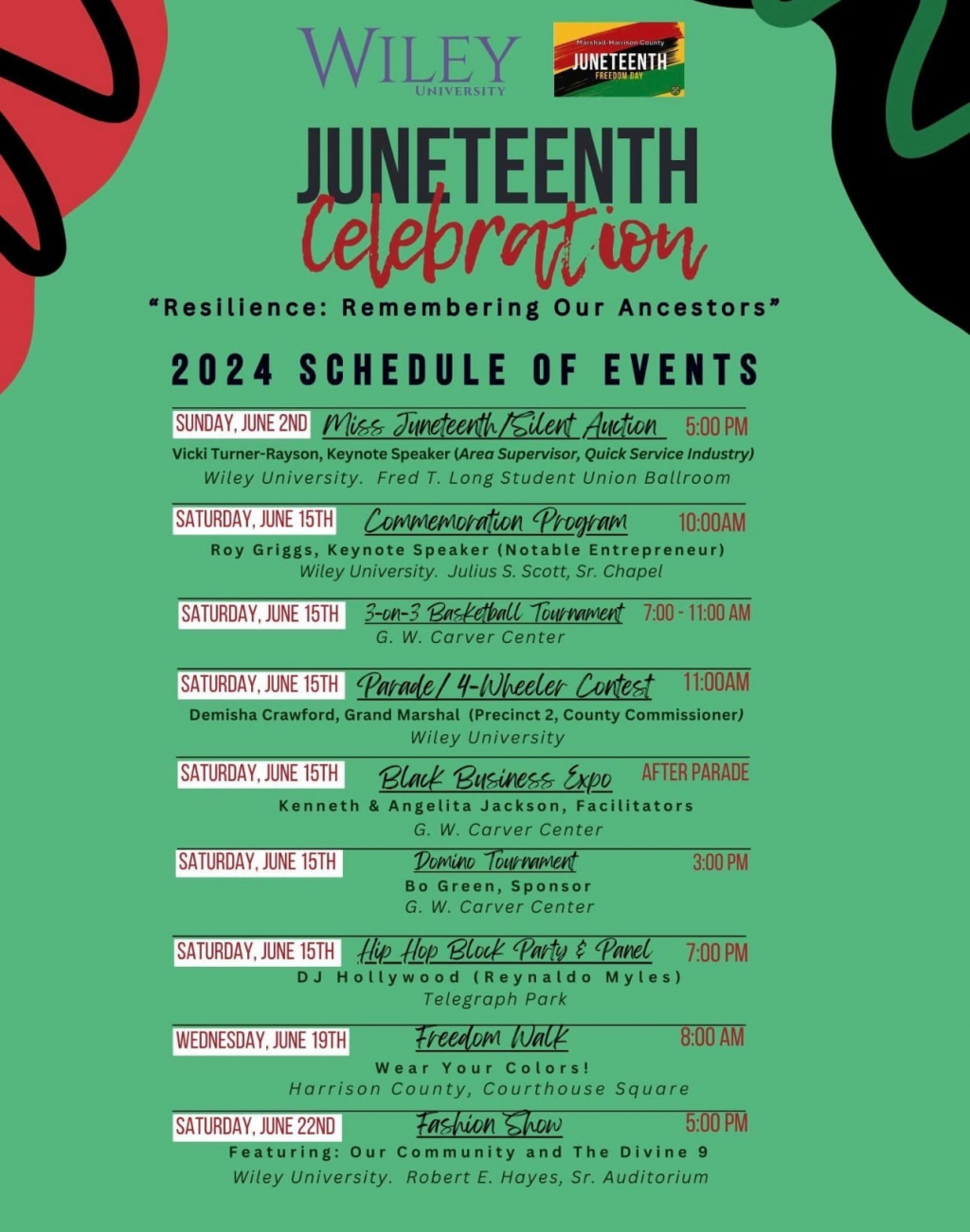 Juneteenth Events - Greater Marshall Chamber of Commerce