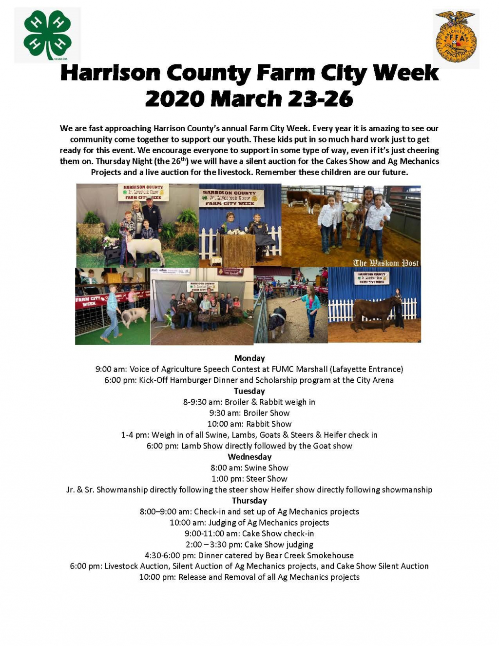 Farm City Week 2020 - Greater Marshall Chamber of Commerce
