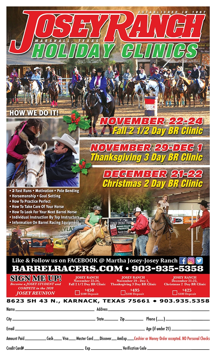 Josey Ranch Holiday Clinics - Greater Marshall Chamber of Commerce