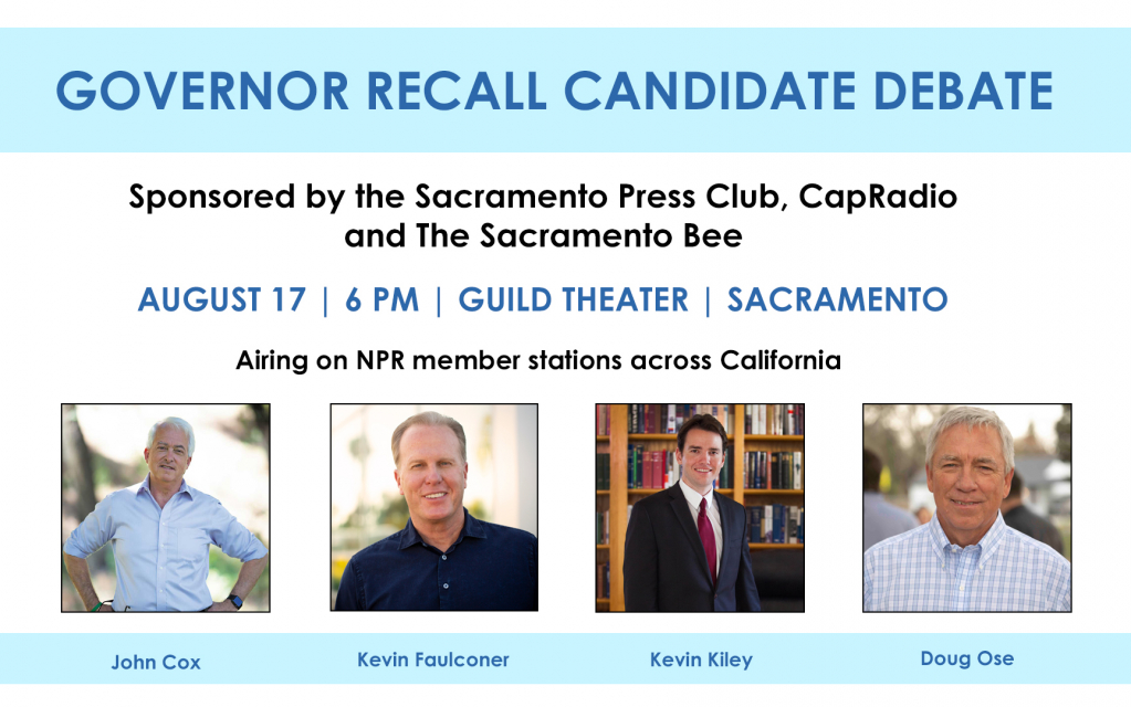 Governor Recall Candidate Debate – Sacramento Press Club