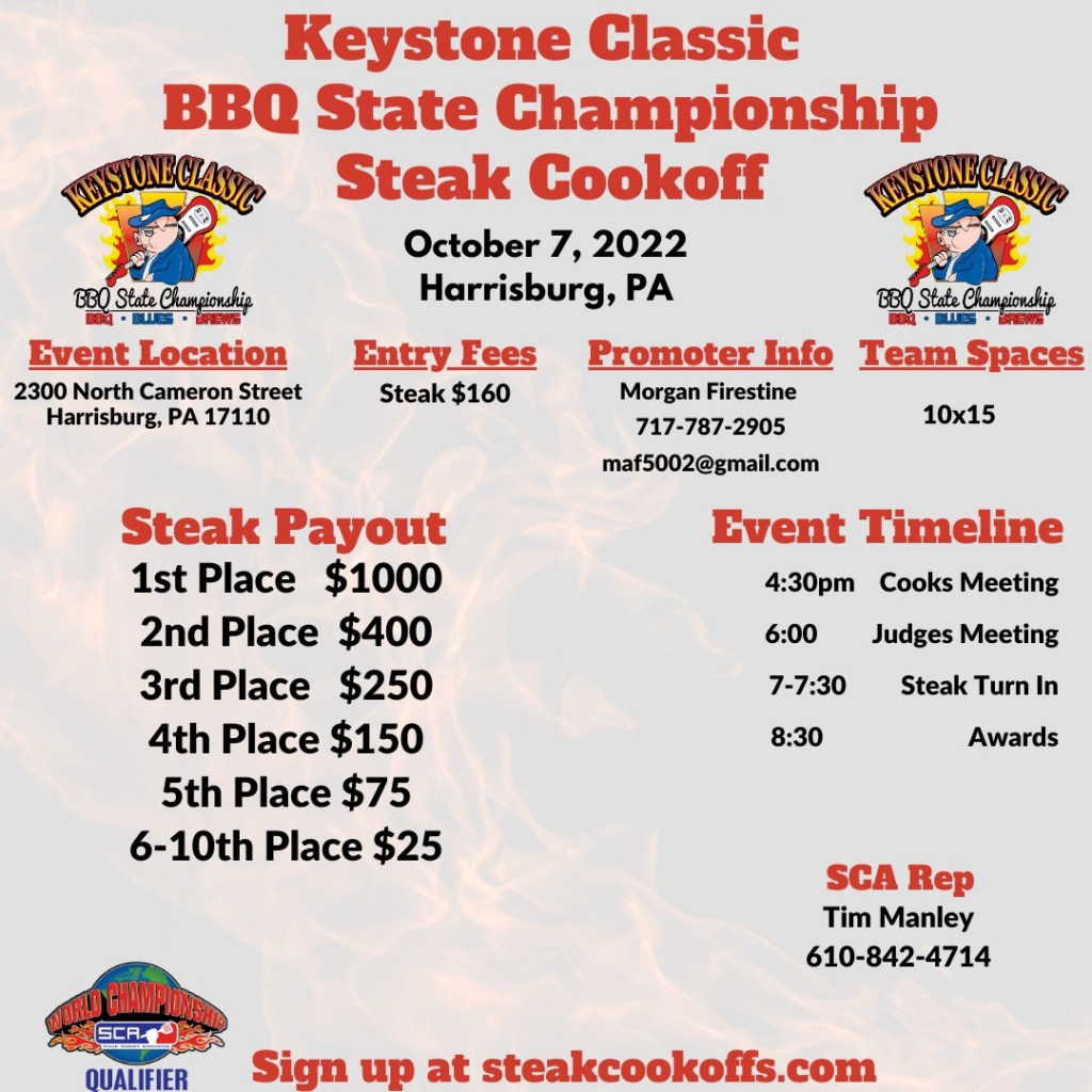 Keystone Classic Steak CookoffMid Atlantic Barbecue Association