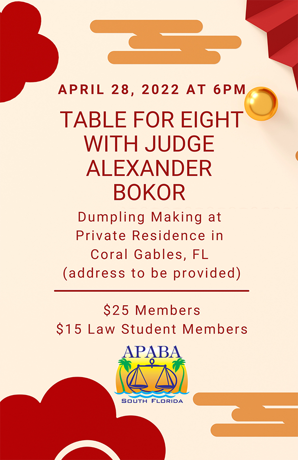 Image for Table for Eight with the Honorable Alexander S. Bokor