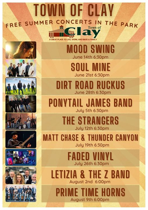 Town of Clay Summer Concert Series – Greater Liverpool Chamber of Commerce