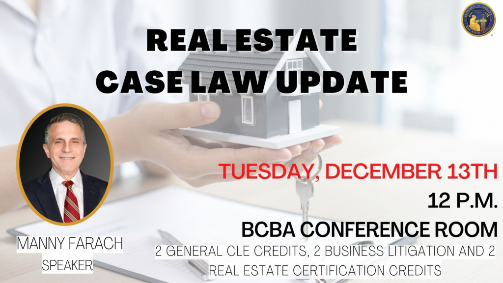 Image for Real Estate Case Law Update with Manny Farach
