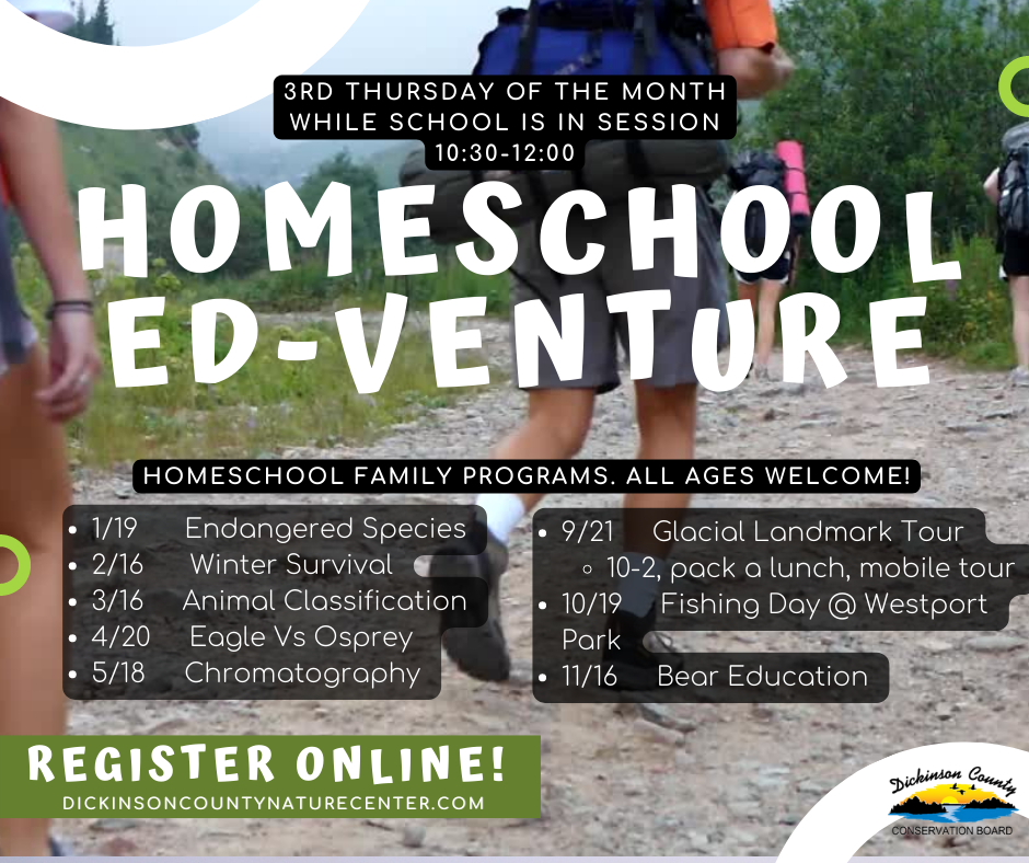 Homeschool Ed-ventures: Glacial Landmark Tour – Dickinson County Conservation Board