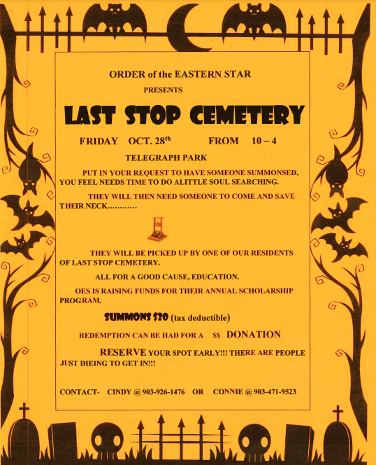 Last Stop Cemetery - Greater Marshall Chamber of Commerce