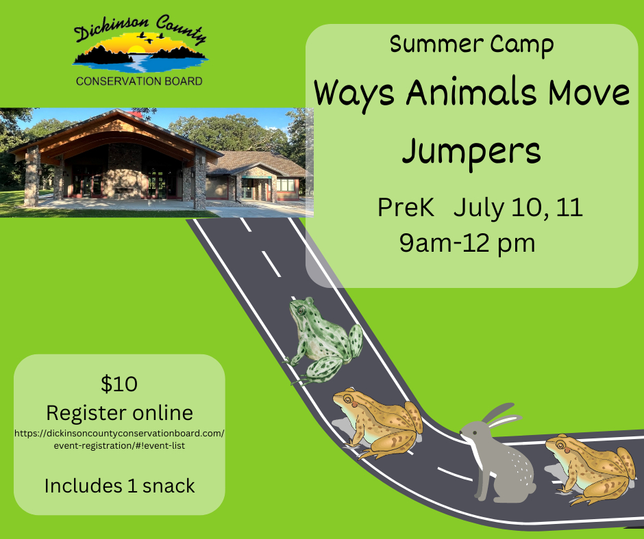 Summer Camp Pre K Jumpers – Dickinson County Conservation Board