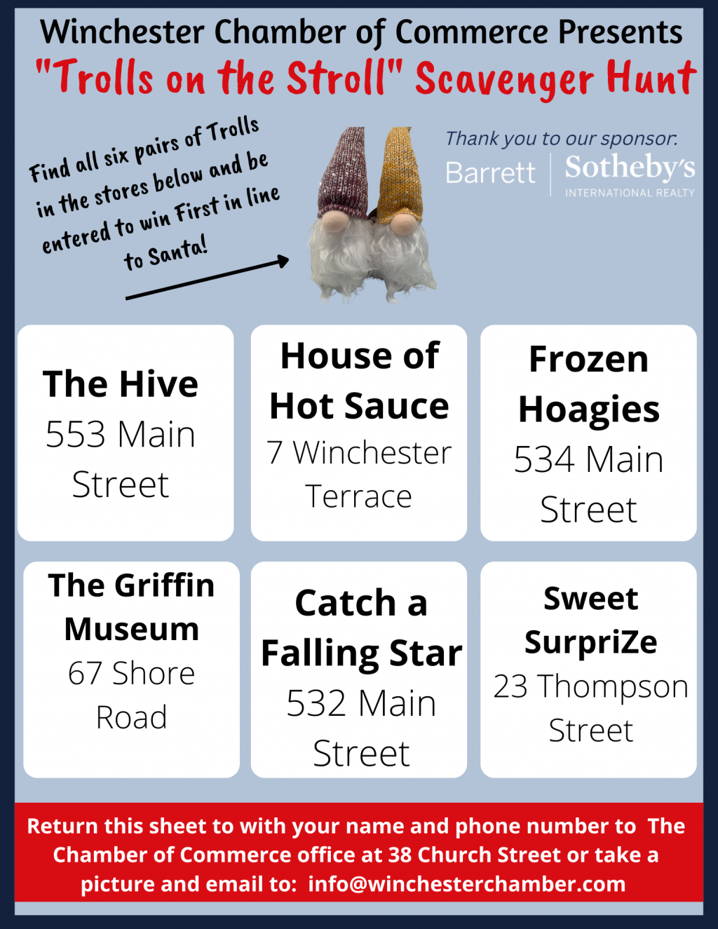 Troll on the Stroll Scavenger Hunt – Winchester Chamber of Commerce