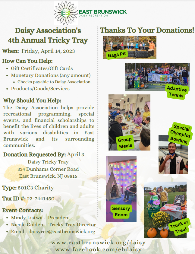 Image for Daisy 4th Annual Tricky Tray - Donations Due 4/3; Tricky Tray ...