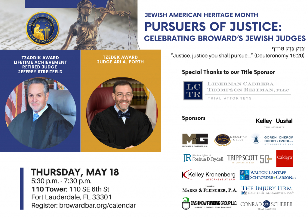 Image for Pursuers of Justice: Celebrating Broward’s Jewish Judges