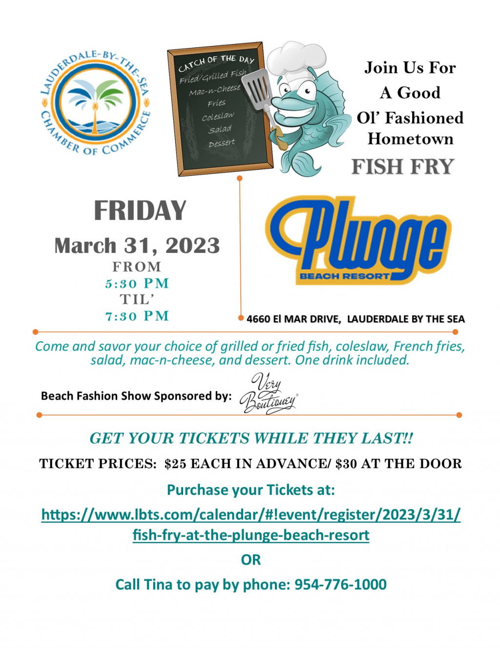 FISH FRY AT THE PLUNGE BEACH RESORT