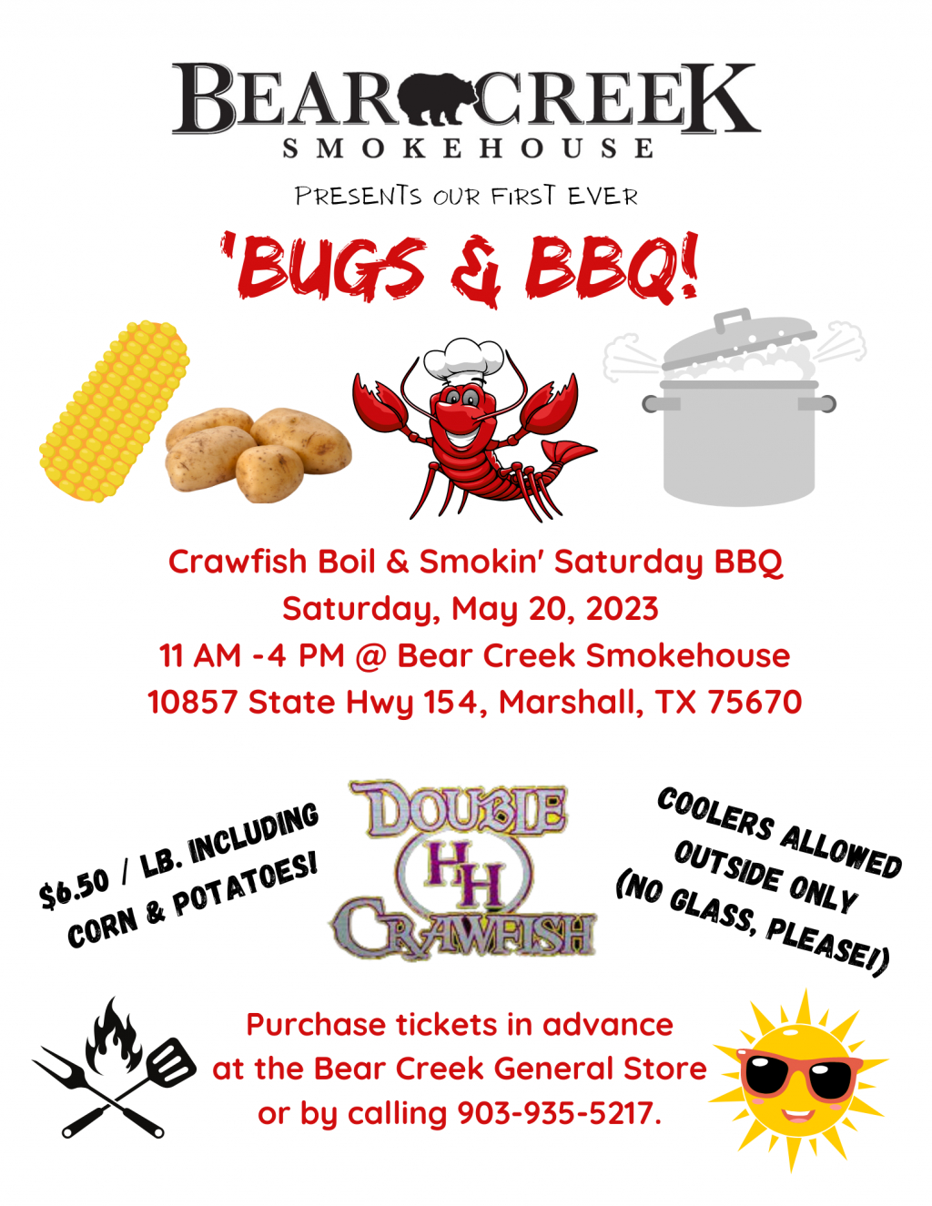 Bear Creek Smokehouse - Bugs & BBQ - Greater Marshall Chamber of Commerce