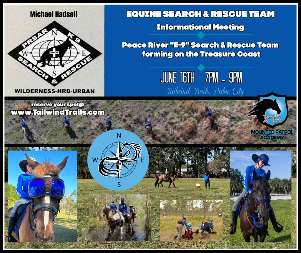 INFORMATIONAL MEETING – Equine Search & Rescue – Tailwinds Trails