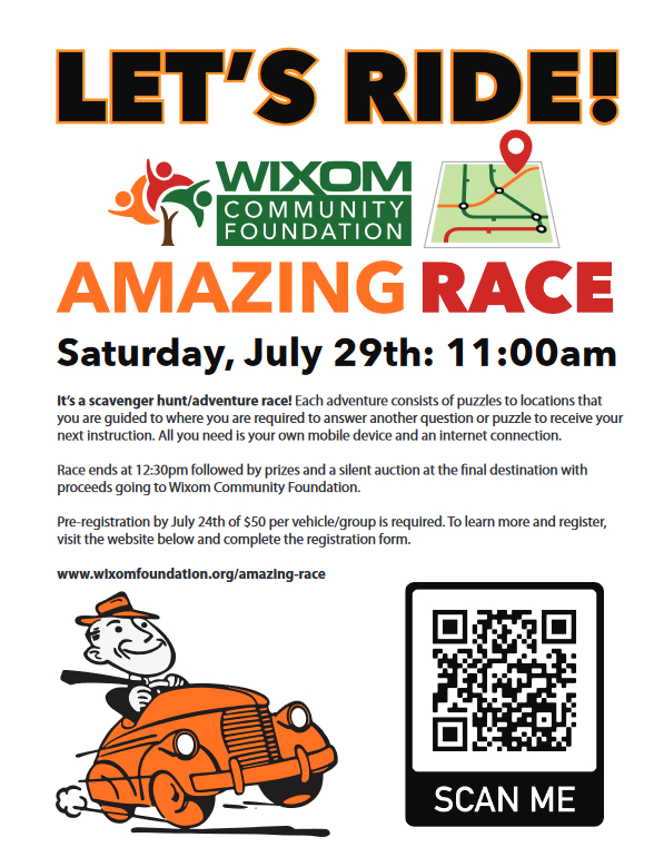 Image for Wixom Community Foundation Amazing Race