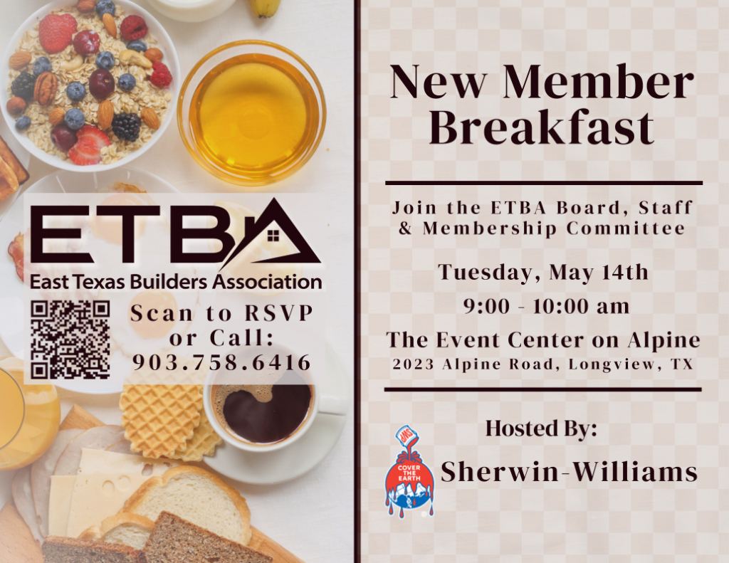 New Member Breakfast - East Texas Builders Association
