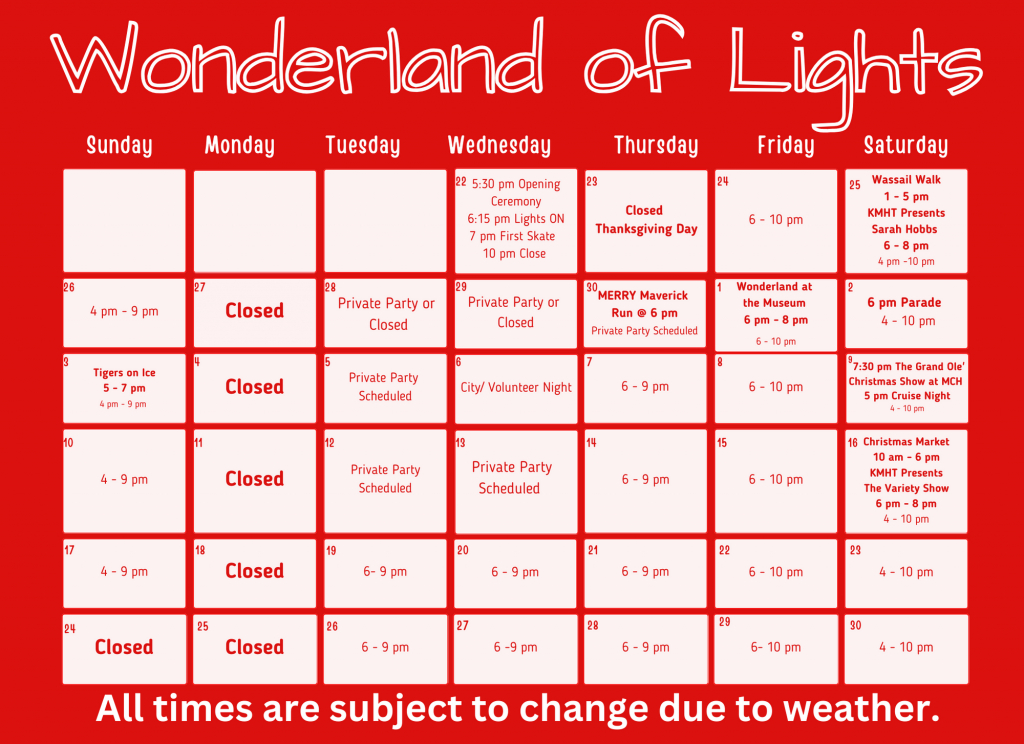 Wonderland of Lights Festival - Greater Marshall Chamber of Commerce