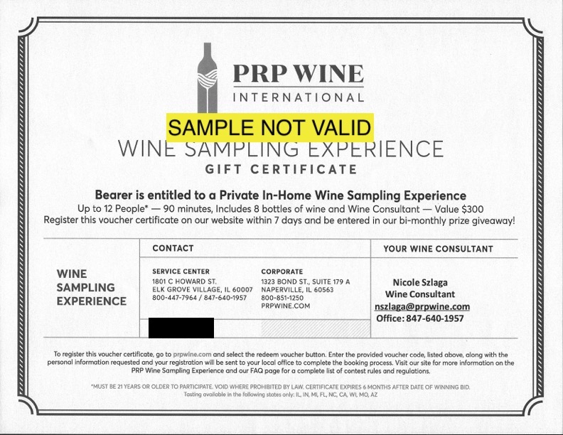 Image for Wine Tasting Raffle/Contest