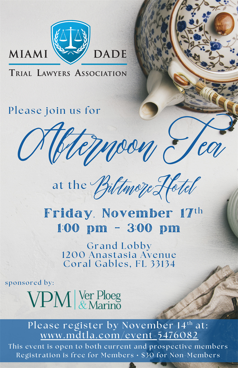 Image for MDTLA: Afternoon Tea at the Biltmore Hotel