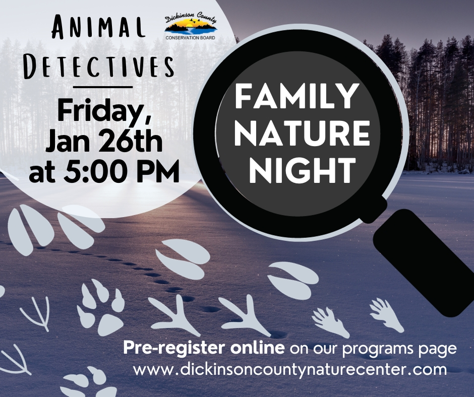 Family Nature Night: Animal Detectives – Dickinson County Conservation ...
