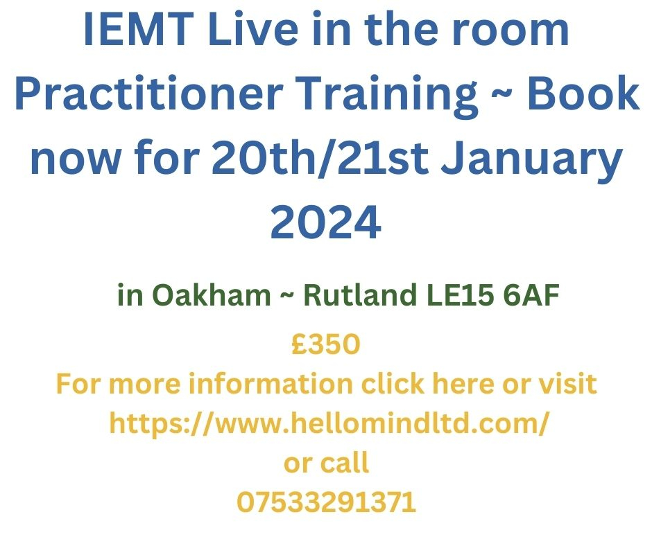 IEMT Practitioner Training ~ Live in the room