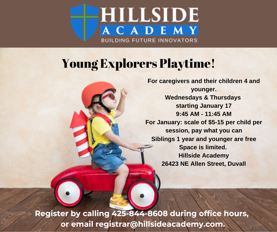 Young Explorers Playtime at Hillside Academy – Carnation Chamber of ...