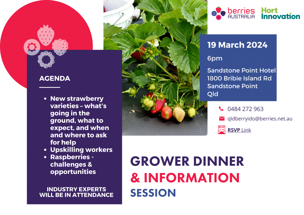 Berries Australia Grower Dinner & Information Session Sandstone Point ...