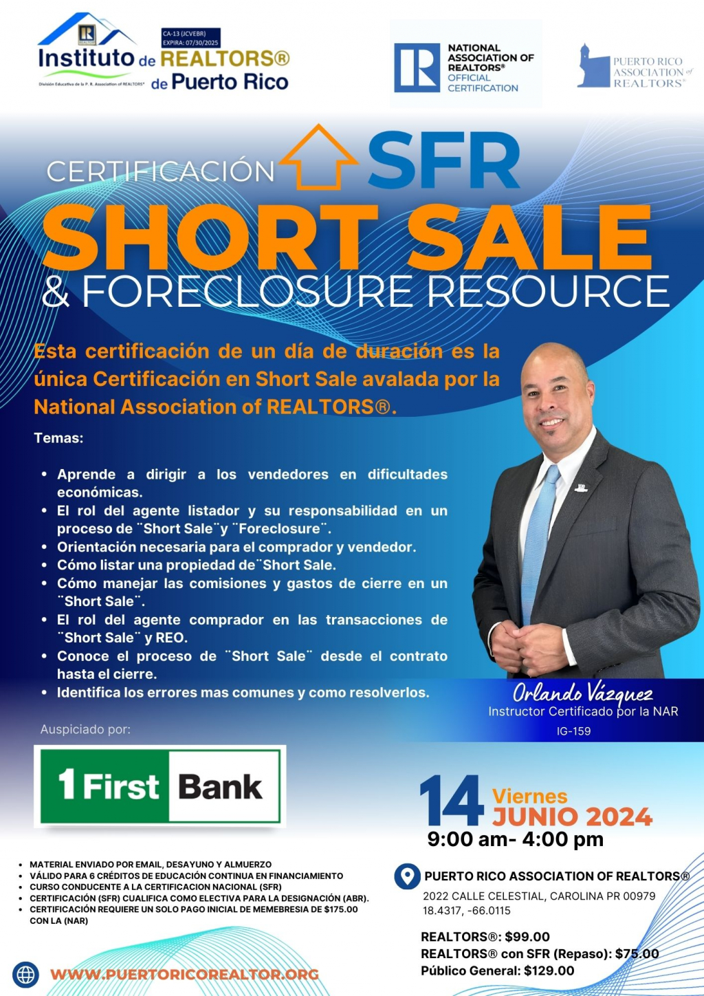 Certificación (SFR)Short Sale & Foreclosure Resource – Puerto Rico ...