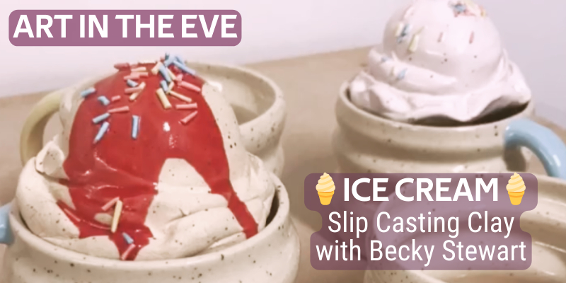 Art in the Eve – ICE CREAM Slip Casting Clay – The Arts Station