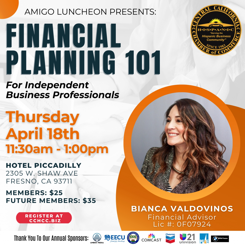 Image for April Amigo Luncheon - Financial Planning 101