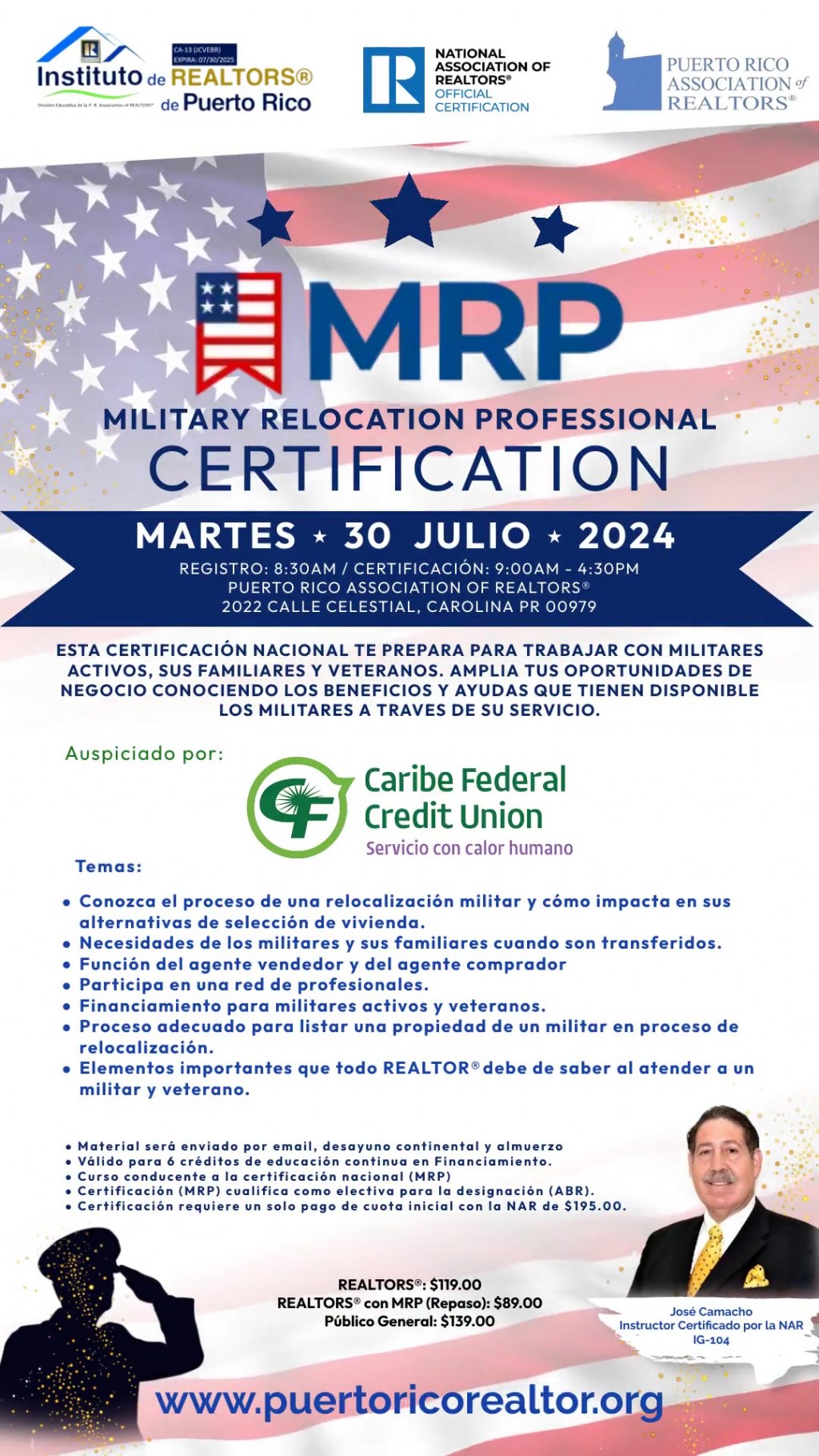 Certificación MRP®️Military Relocation Profesional – Puerto Rico ...
