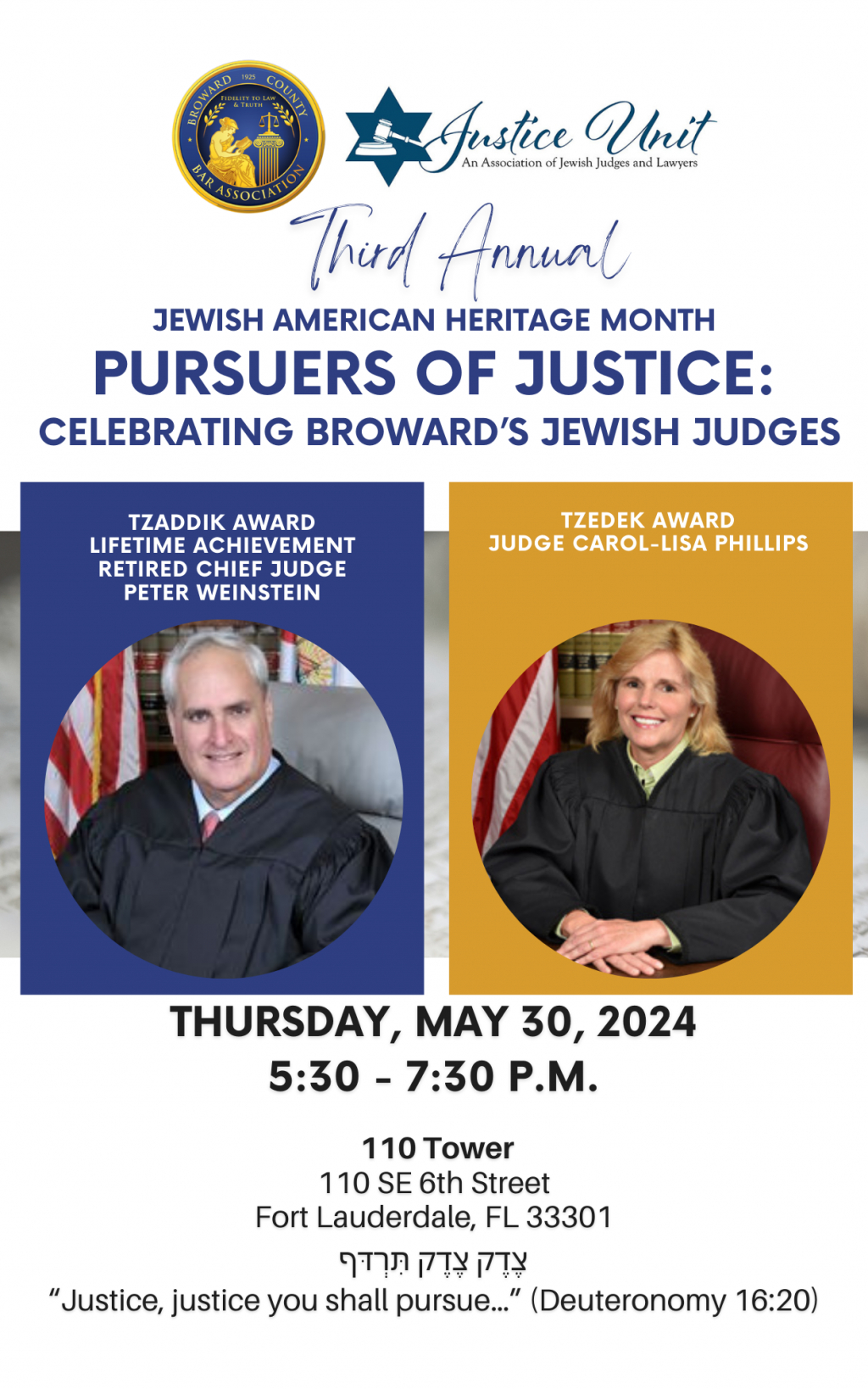 Image for Pursuers of Justice: Celebrating Broward’s Jewish Judges