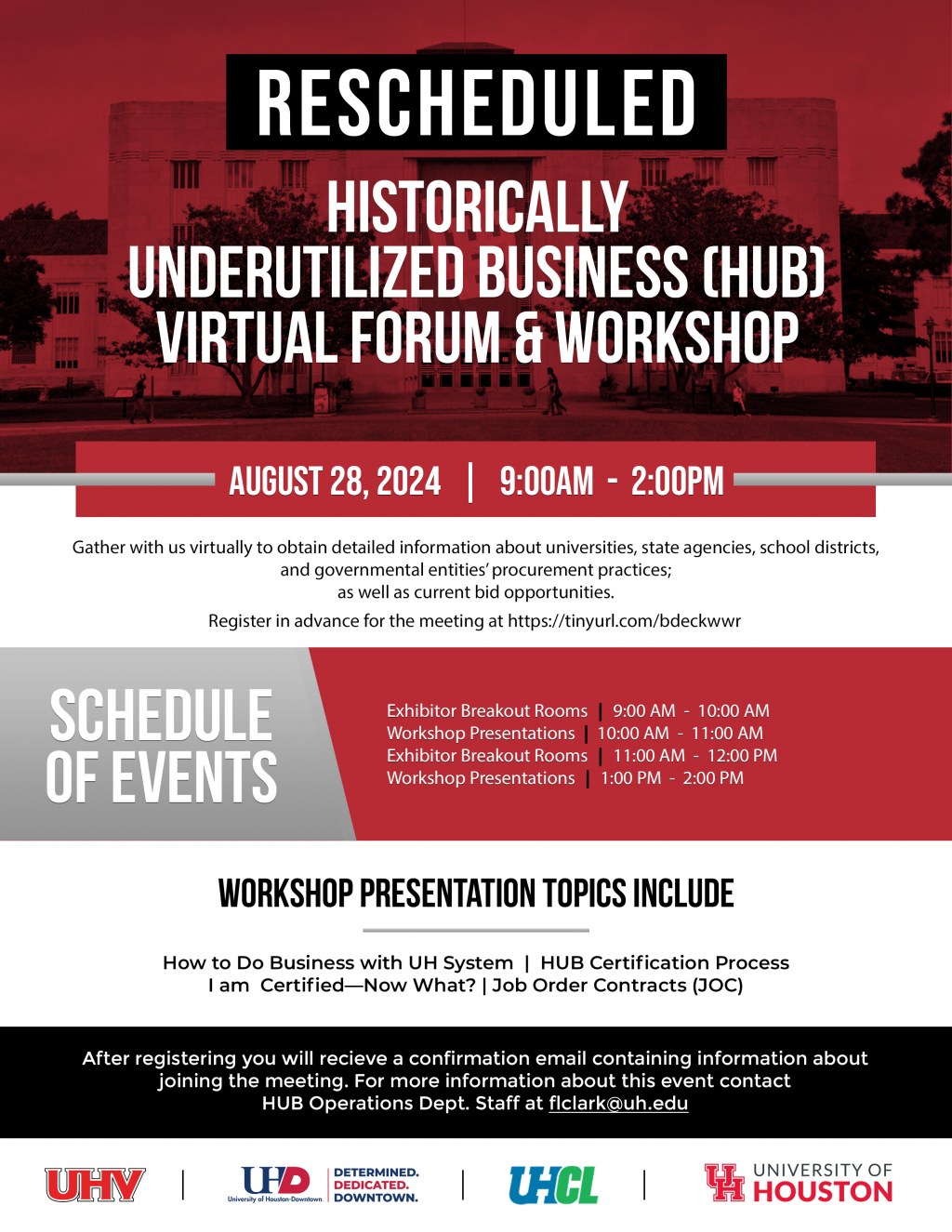 Image for STRATEGIC PARTNER EVENTUNIVERSITY OF HOUSTONVIRTUAL HUB FORUM ...