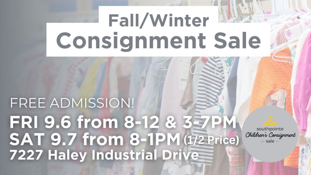 Image for Southpointe Children's Consignment SaleFall/Winter ...