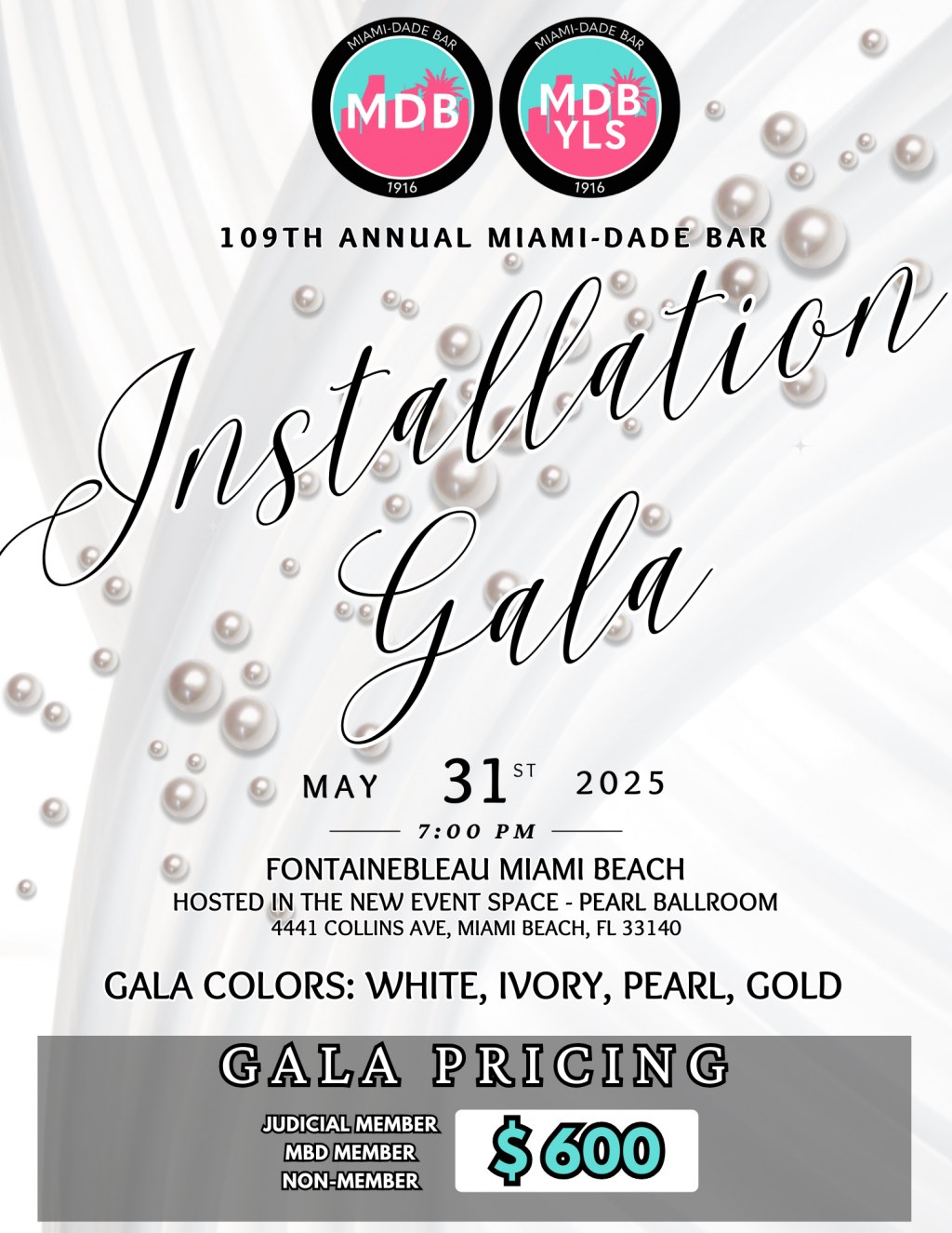 Image for MDB 109th Installation Gala