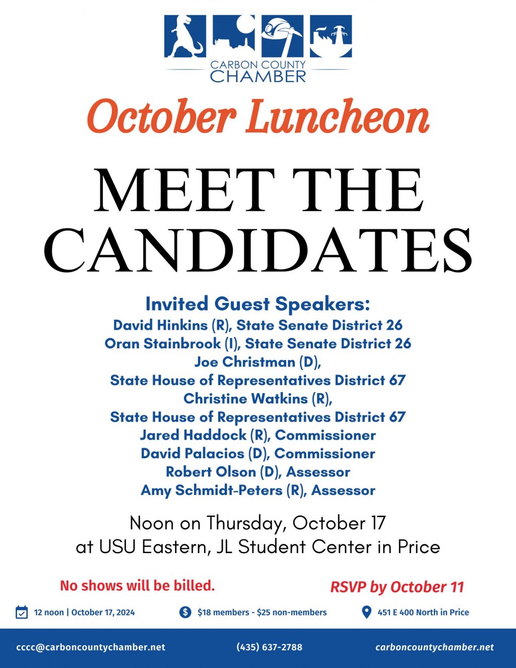 October Luncheon – Carbon County Chamber of Commerce