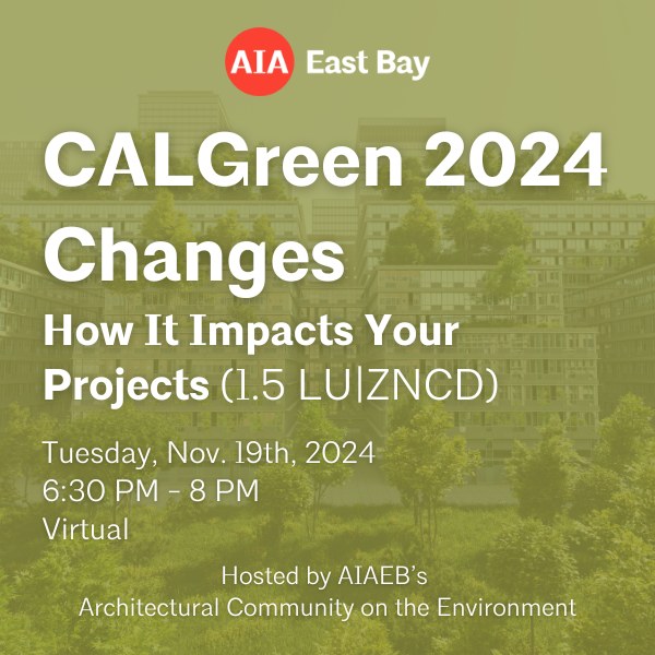 Image for CALGreen 2024 Changes - How It Impacts Your Projects (1.5 LU ...