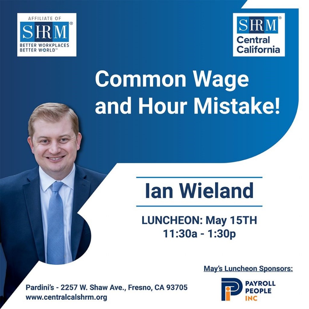Image for CCSHRM Monthly Lunch Meeting: Common Wage and Hour ...