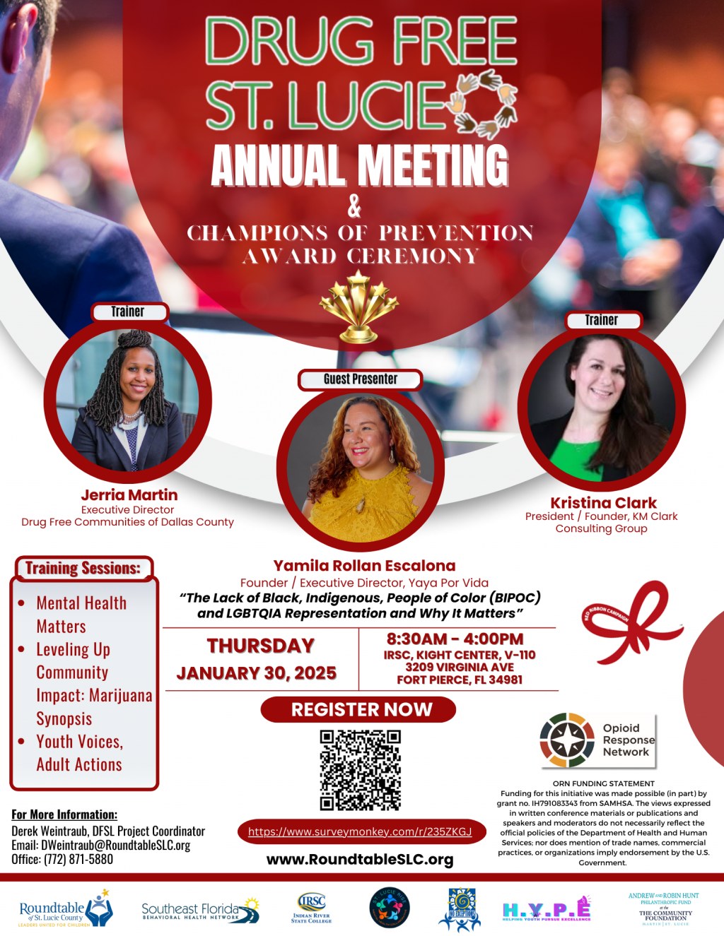 Drug Free St. Lucie Annual Meeting & Champions of Prevention Event ...