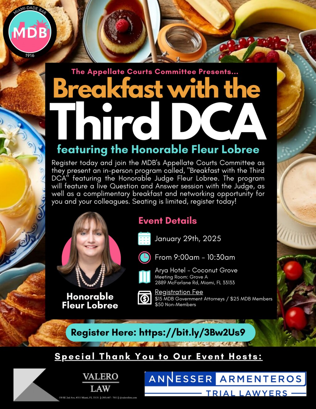 Image for Appellate Court Committee: Breakfast with the Third DCA ...