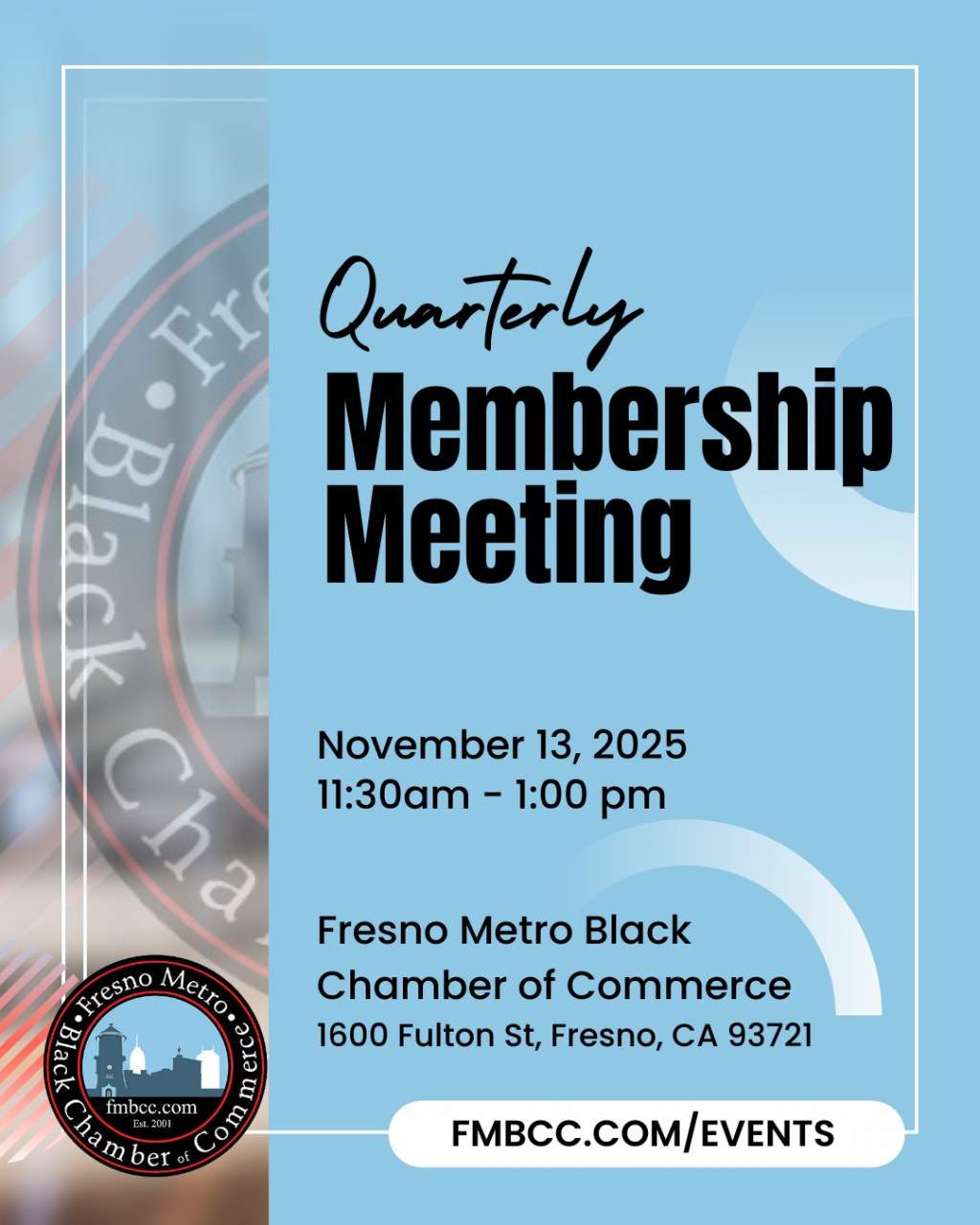Calendar of Events - Fresno Metro Black Chamber of Commerce
