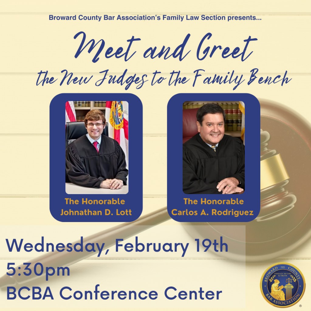 Image for Meet & Greet the New Judges to the Family Bench