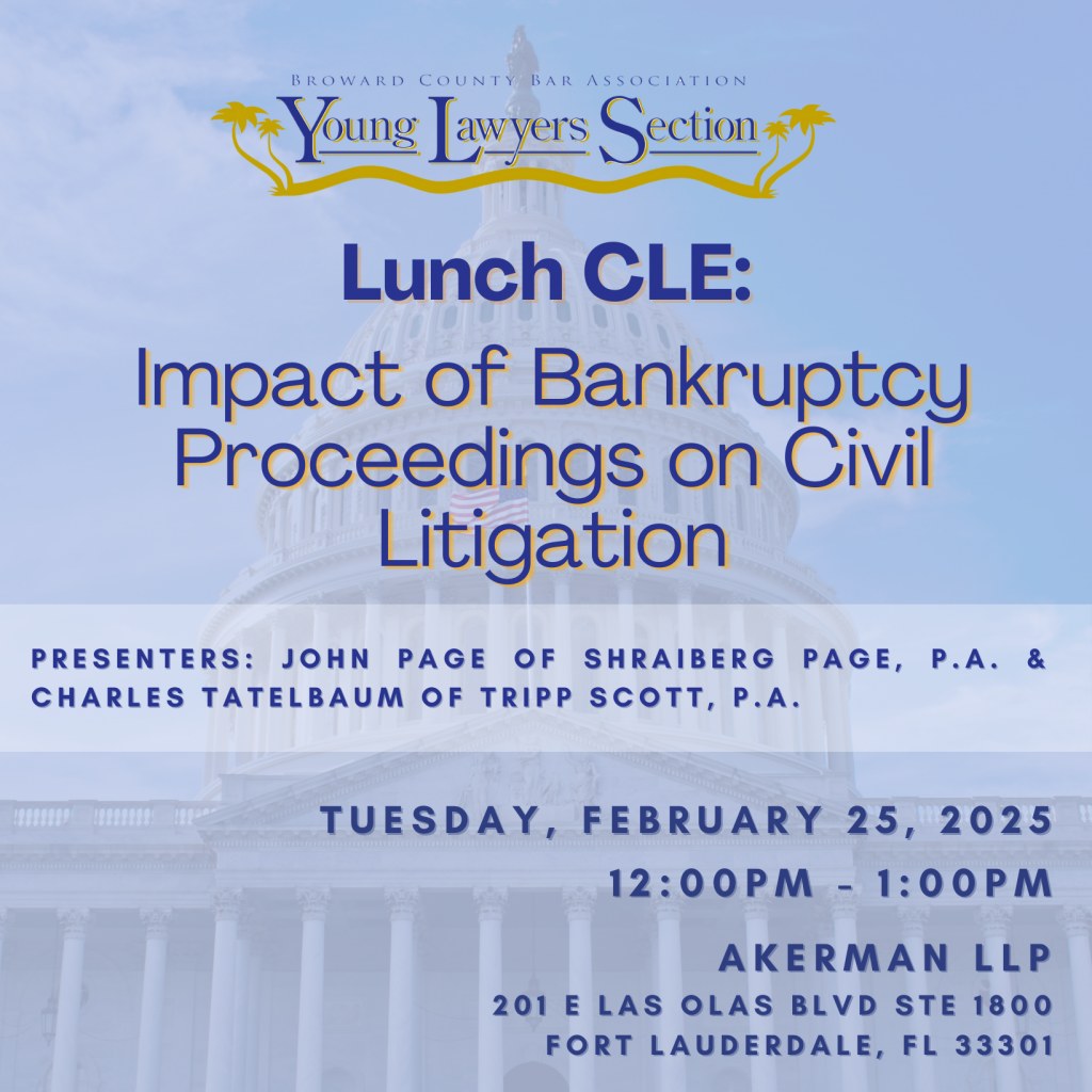 Image for YLS Lunch CLE: Impact of Bankruptcy Proceedings on Civil ...