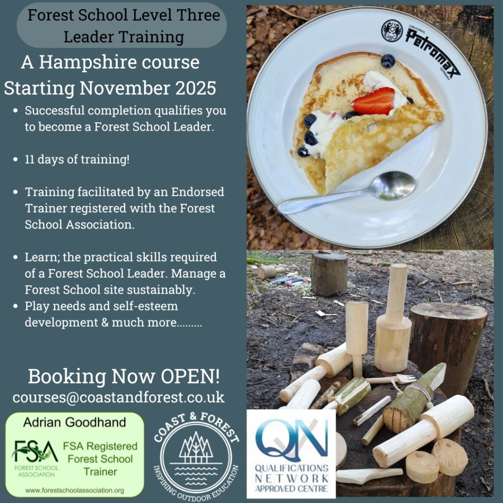 Upcoming FSA Endorsed Training and CPD courses | Forest School Association