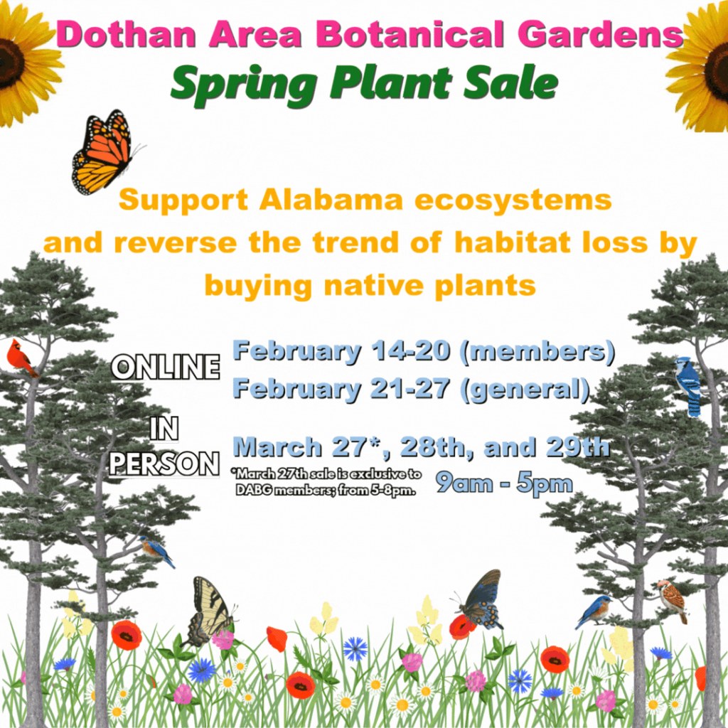 Spring Plant Sale 2025Dothan Area Botanical Gardens