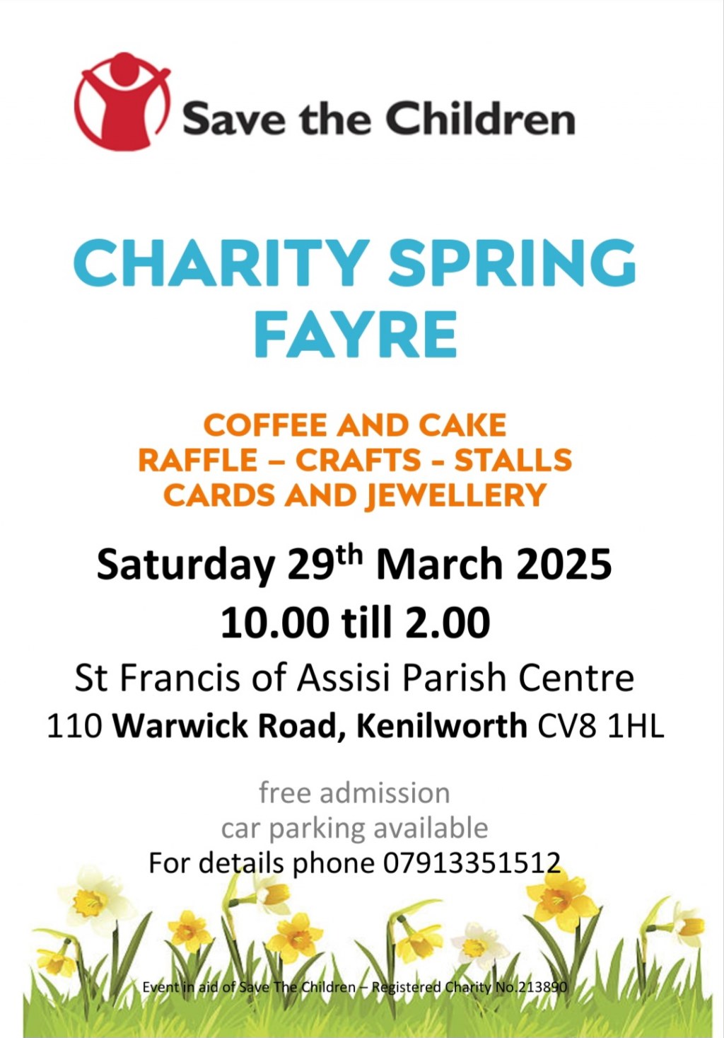Image for Charity Spring Fayre in Aid of Save the Children