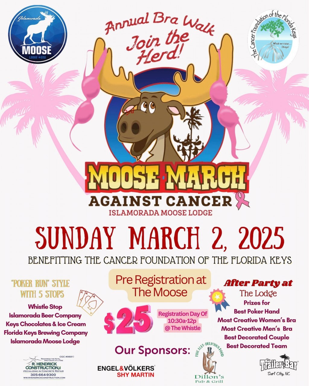 Image for Annual Bra Walk! Moose March Against Cancer