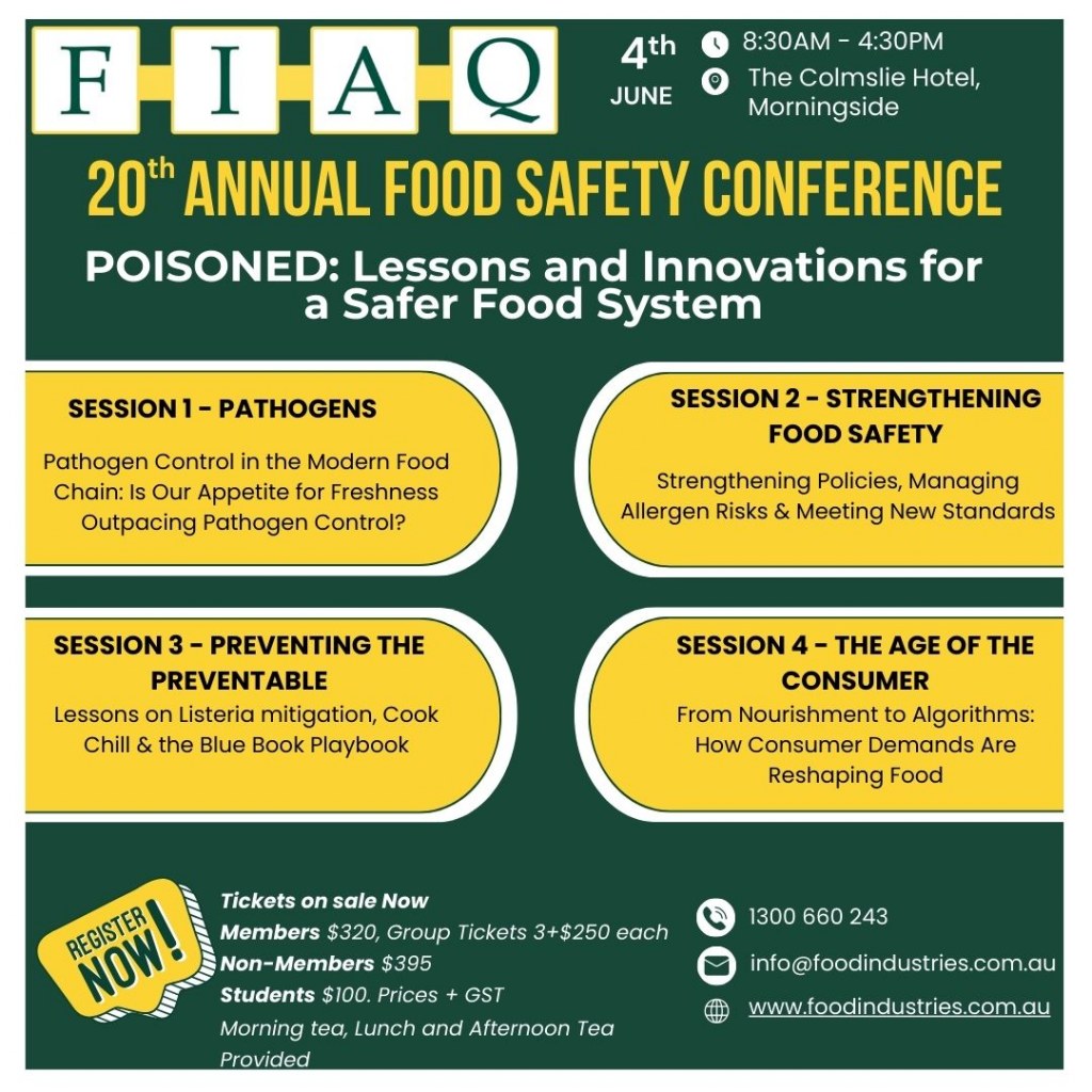 20th Annual Food Safety Conference – Food Industries