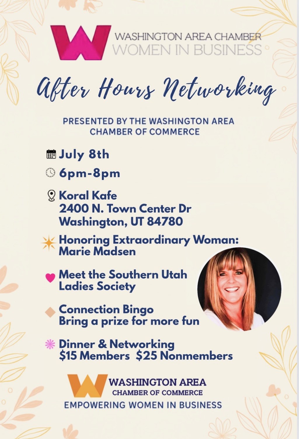 Women in Business After Hours Event – Washington Area Chamber of Commerce