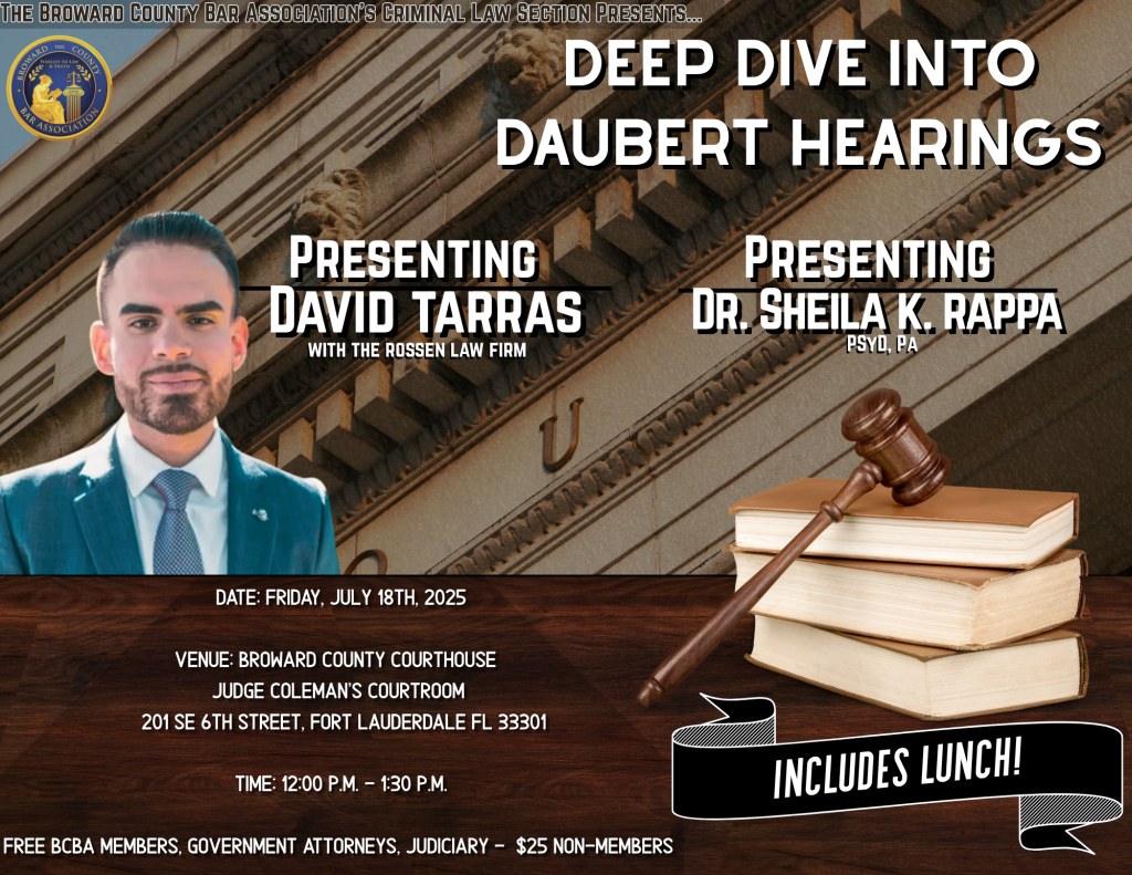 Image for Criminal Law: Deep Dive into Daubert Hearings