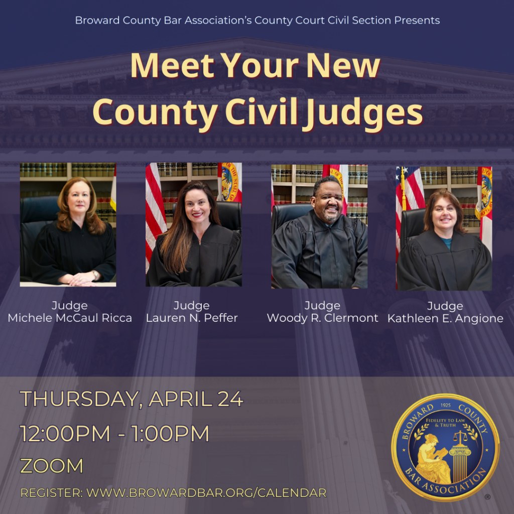 Image for Meet Your New County Civil Judges